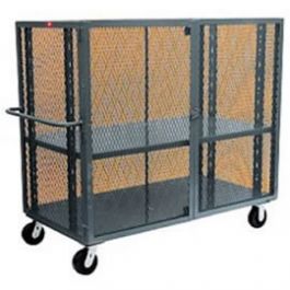 Security Cage Mobile Carts Mailbags Bulk Packages Transport Mesh Cart