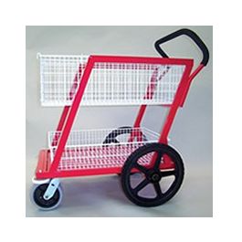 Mobile Mail Carts With Baskets Model SMS5 All Steel Wire Basket Mail Cart